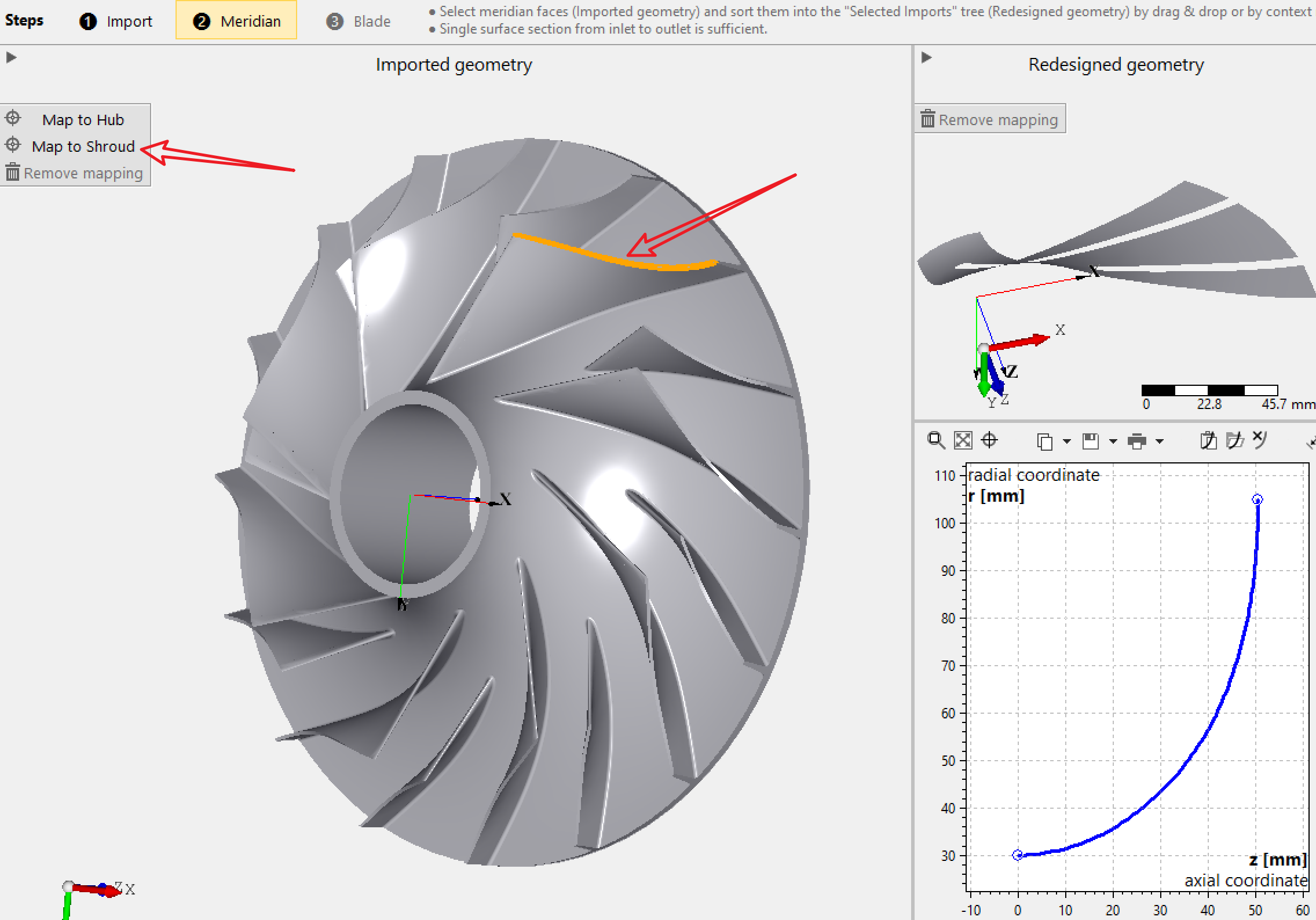 Cfturbo2022逆向设计离心式叶轮（带副叶片）教程 – 泵小丫